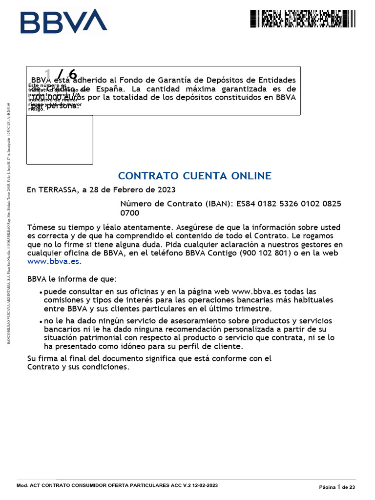 Contrato Banco La Colonia | PDF | Interés | Bancos