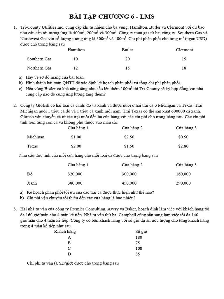Bài Tập Chương 6-Lms | PDF