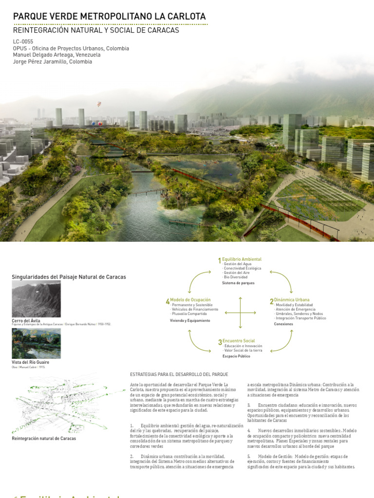 Parque Verde Metropolitano La Carlota | PDF | Inundar | Calle