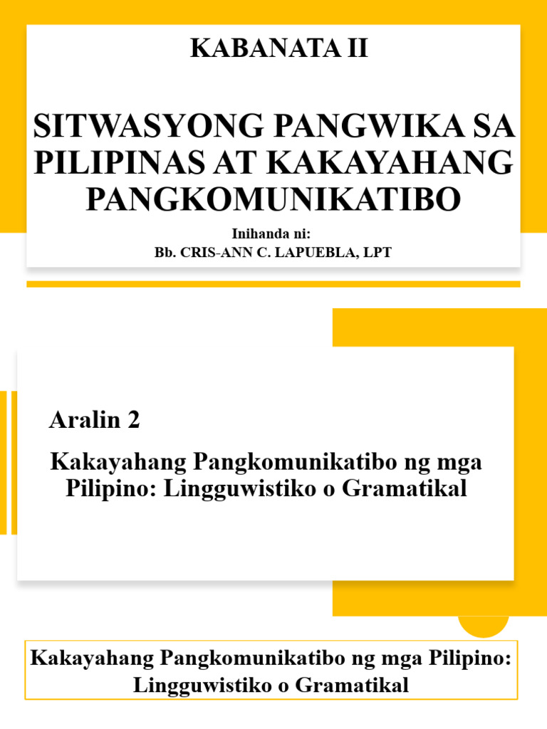 Filipino 11- Aralin 5 | PDF
