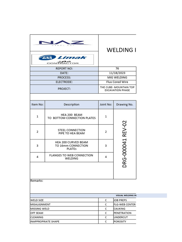 Welding Reports 29-OCT-2022 | PDF | Construction | Welding