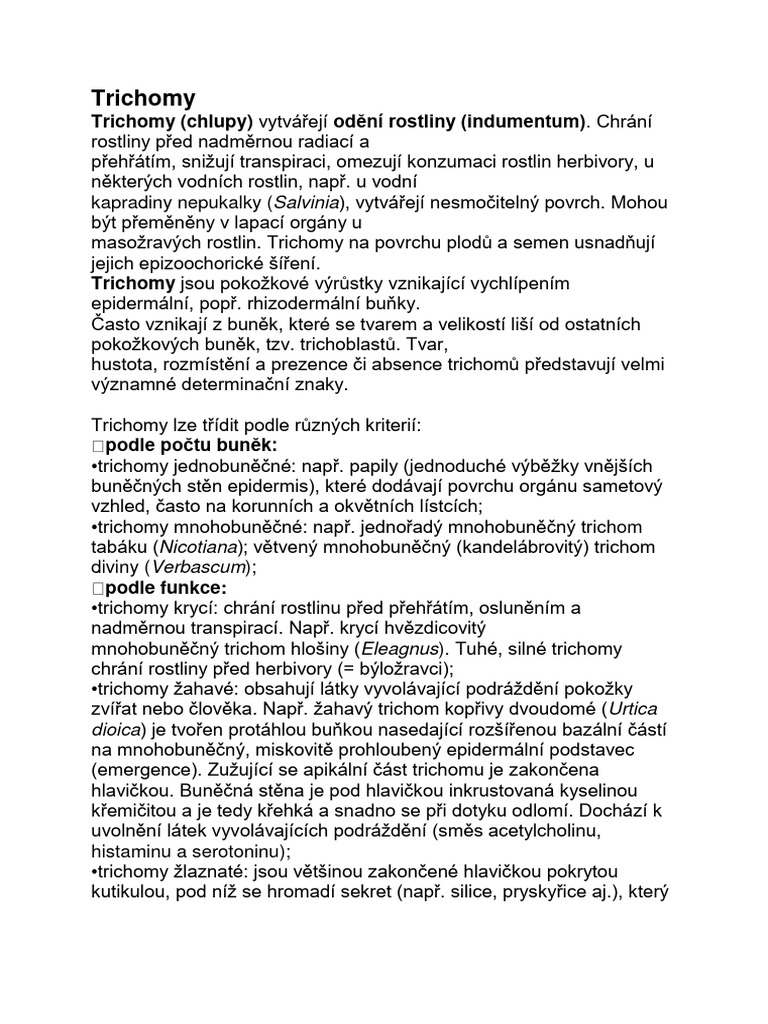 Trichomy | PDF