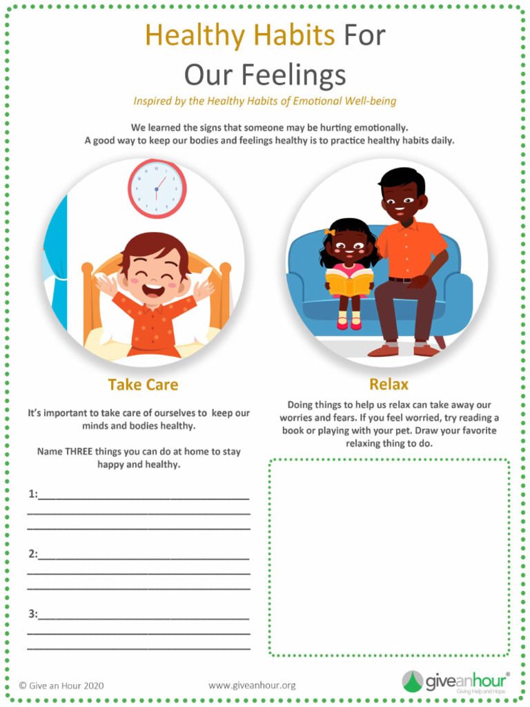 Childrens Activity Book Emotional Well Being | PDF
