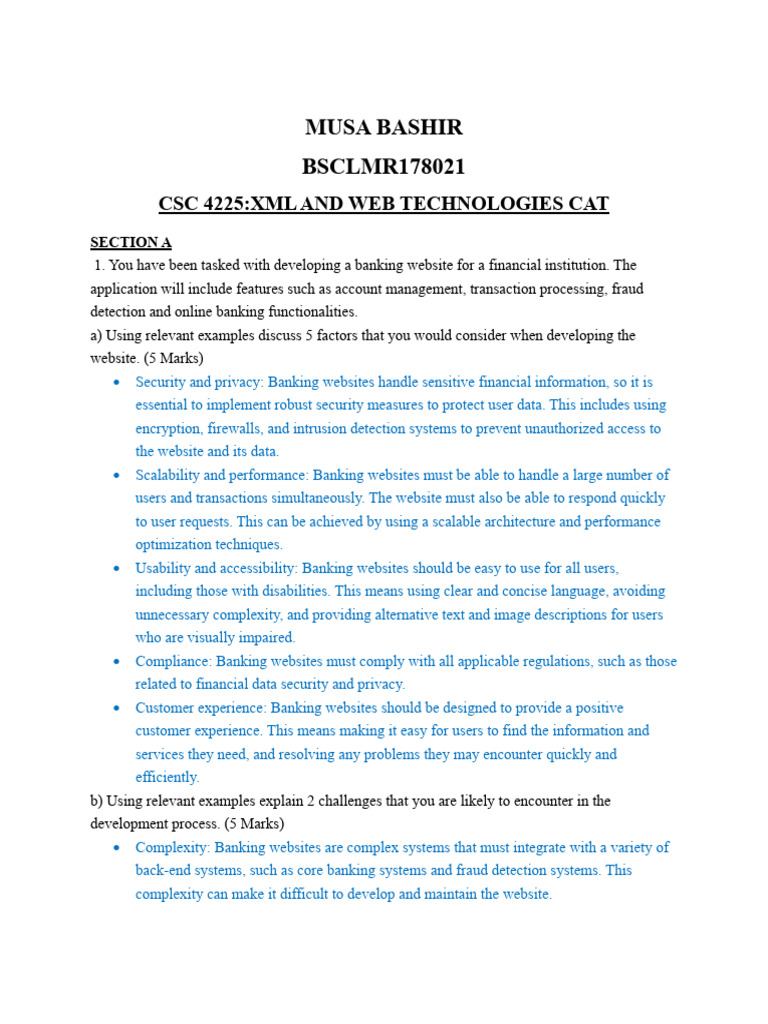 Musa Bashir XML Cat | PDF | Computer Security | Security