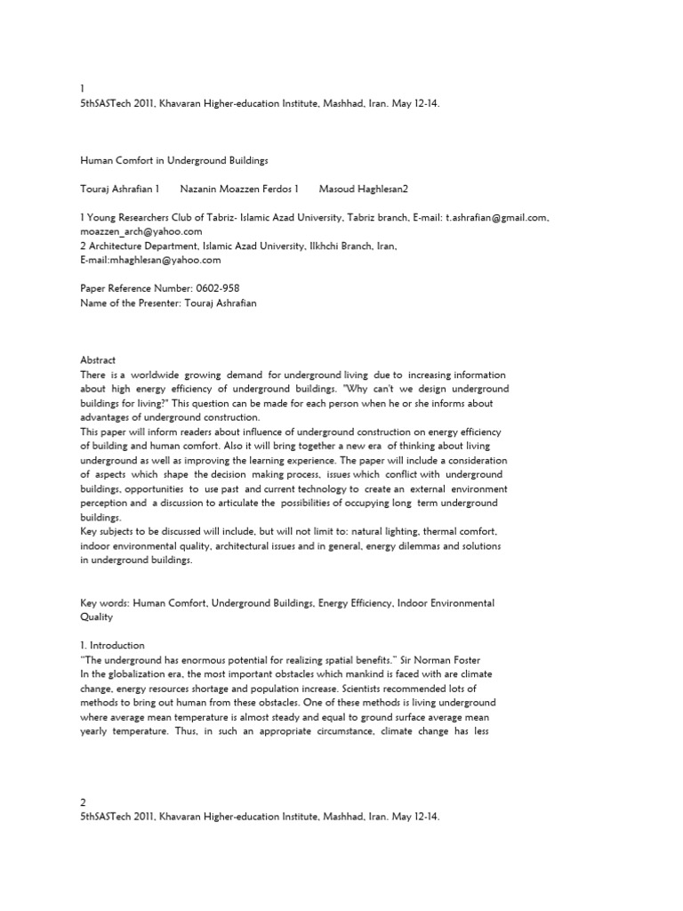 Human Comfort | PDF | Humidity | Ventilation (Architecture)