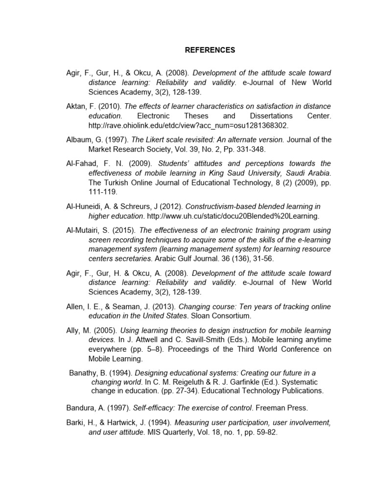 REFERENCES | PDF | Learning
