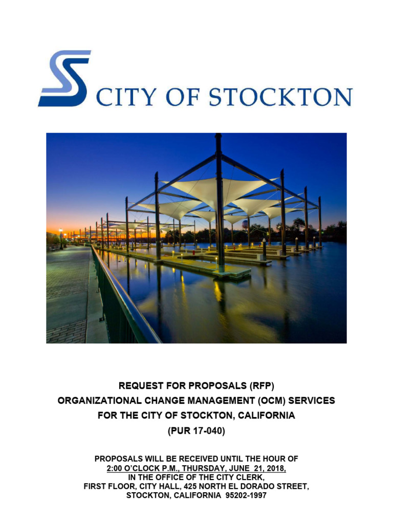 Request For Proposals (RFP) Organizational Change Management (Ocm ...