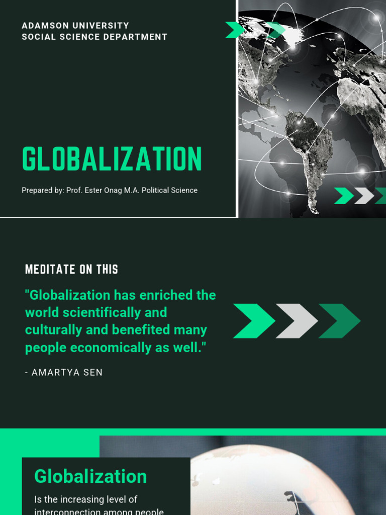 Module 1 - Introduction To Globalization | PDF | Globalization | Economies