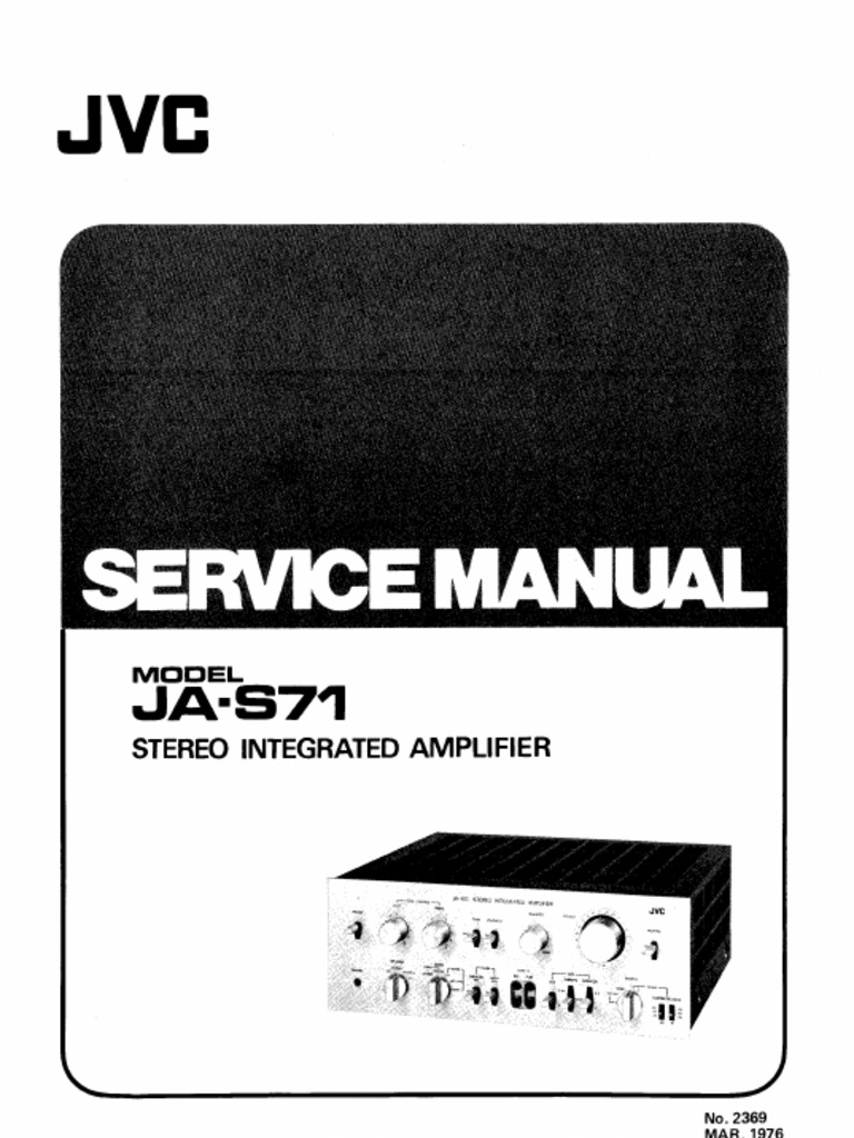 JVC Ja-S71 SM | PDF