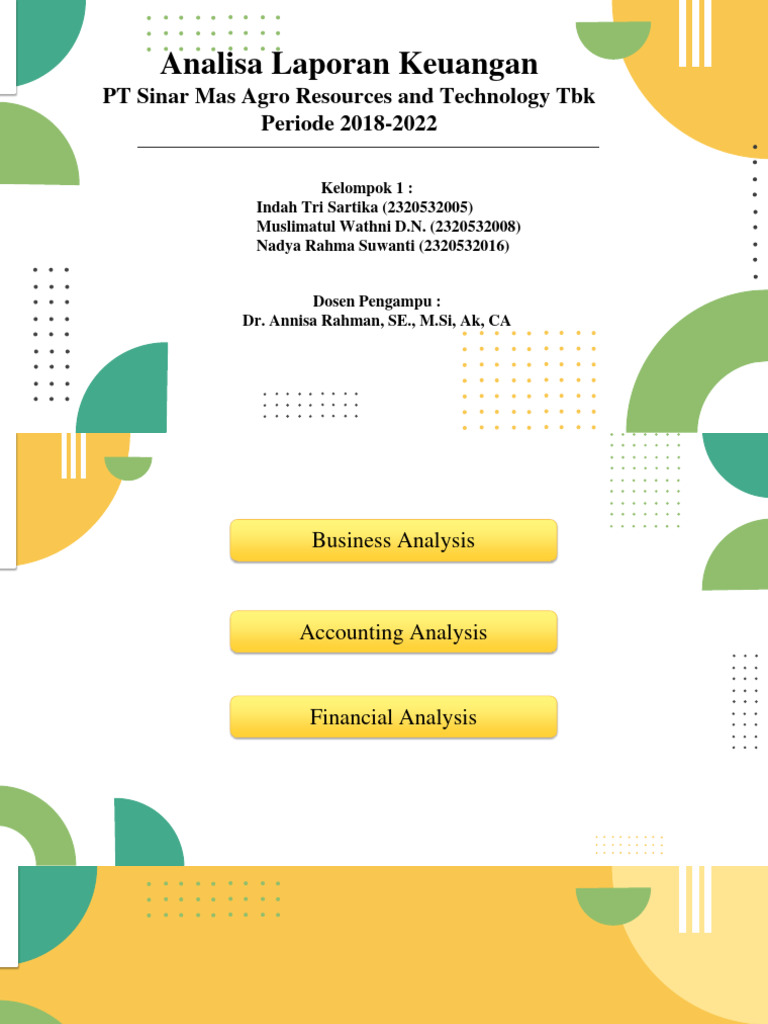 Analisa Laporan Keuangan PT SMART | PDF