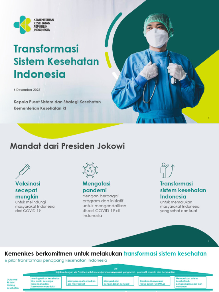 6 PIlar Transformasi Kesehatan 2023 LENGKAP | PDF