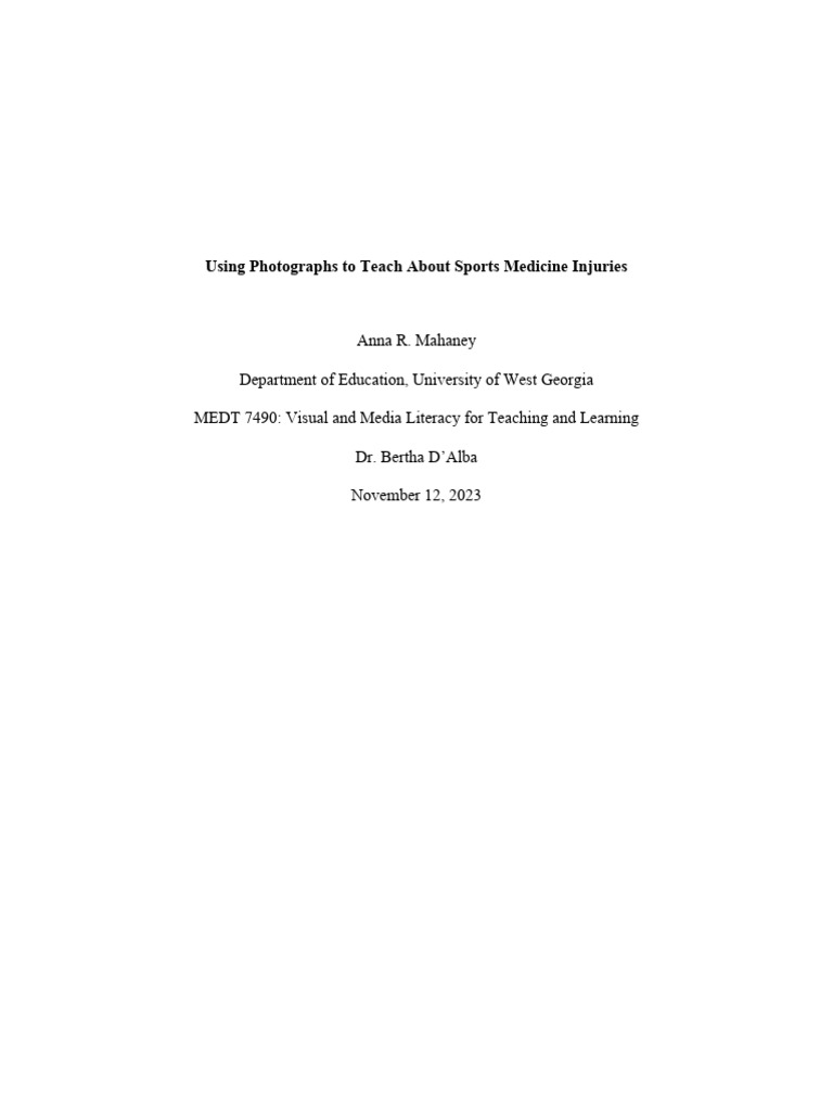 MEDT 7490 Assignment 7 - Rhnea Mahaney | PDF | Literacy | Image