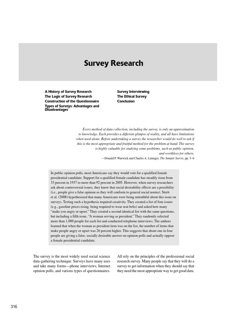Survey Neuman | PDF | Survey Methodology | Questionnaire