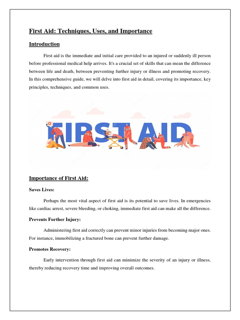 First Aid | PDF | First Aid | Cardiopulmonary Resuscitation