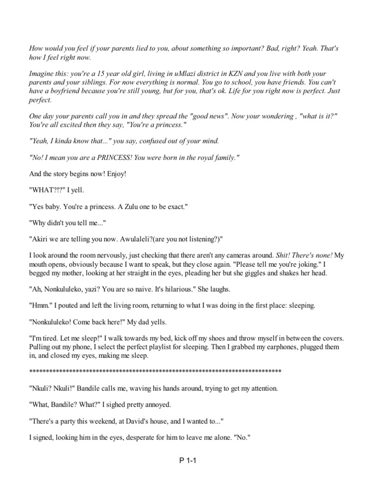Zulu Princess: A Teen's Awakening | PDF | Art | Poetry