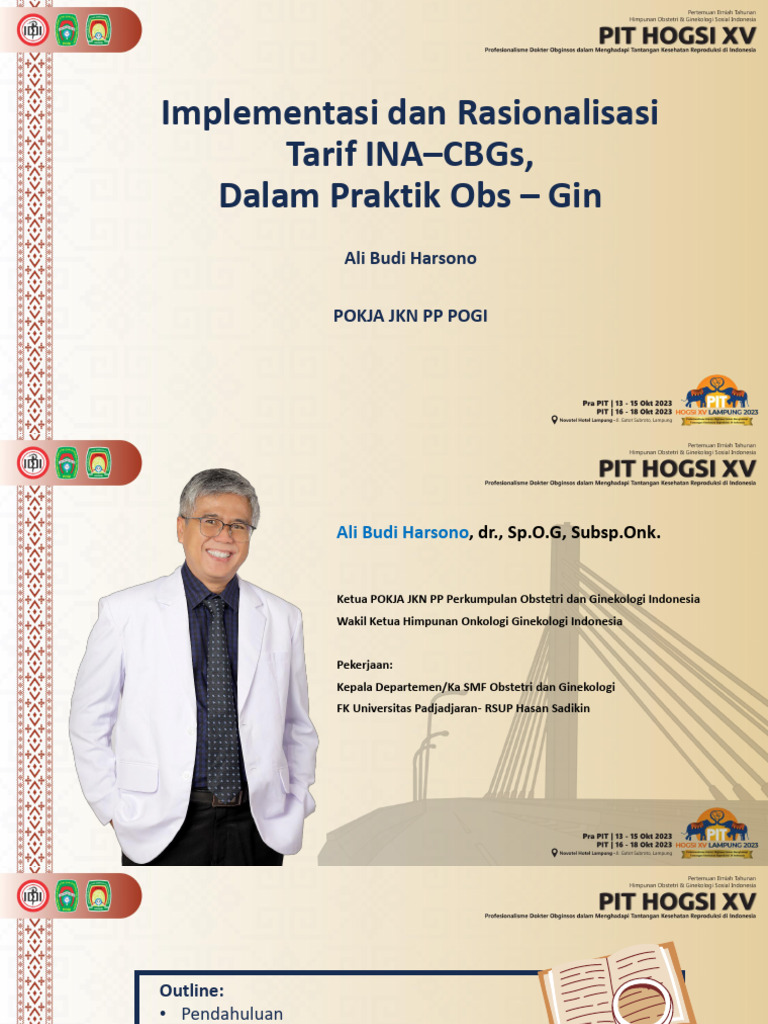 Materi Dr. Ali Budi Harsono, SP - OG, Subsp. Onk - Simpo 6 | PDF