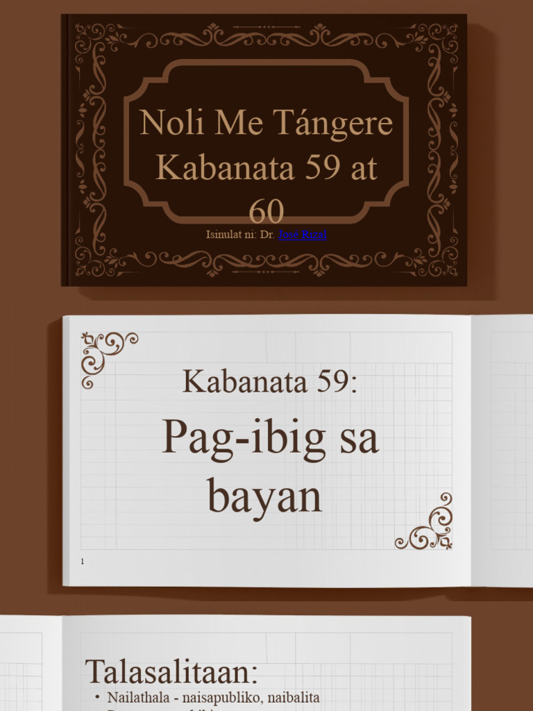 Noli Me Tangere Kabanata 59 at 60 | PDF