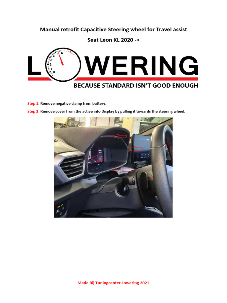 Capacitive Steering Wheel Retrofit Guide | PDF | Finance & Money ...
