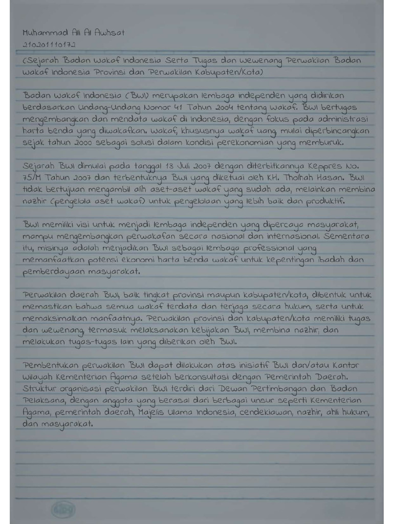 Sejarah Badan Wakaf Indonesia Serta Tugas Dan Wewenang Perwakilan Badan ...