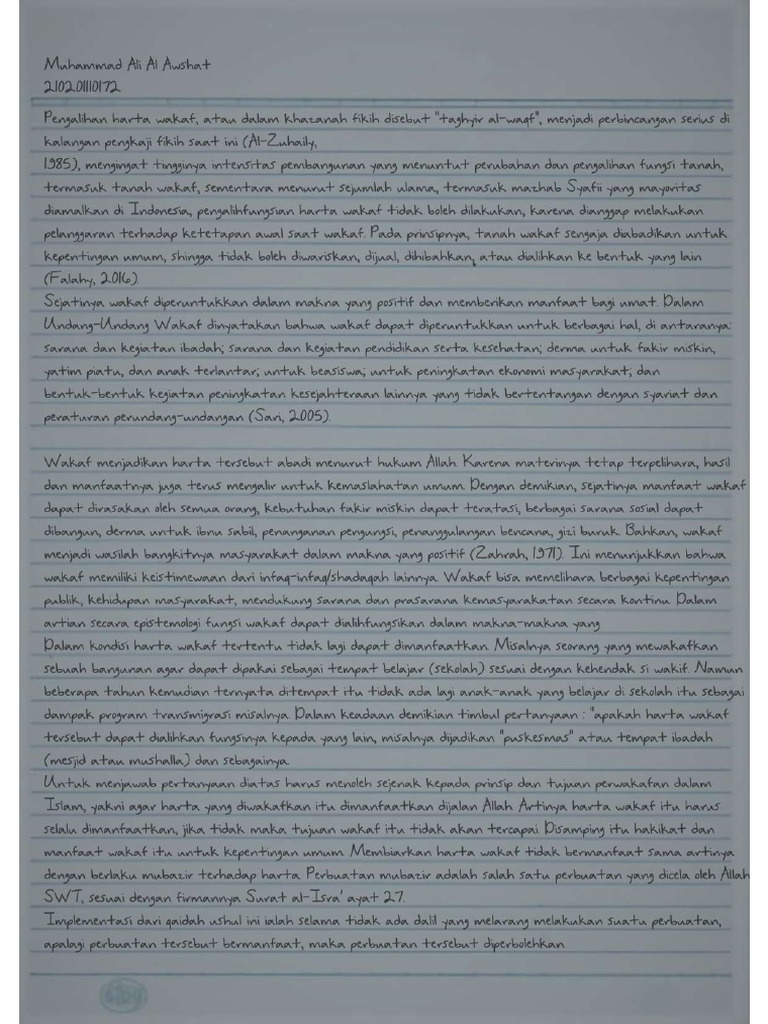 Alih Fungsi Harta Wakaf | PDF