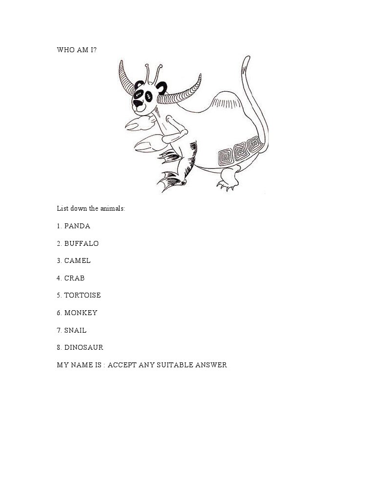 Animal Identification Quiz | PDF