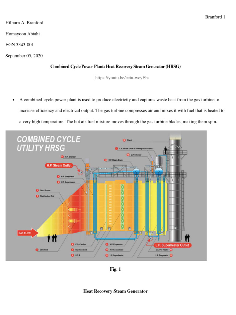 Project N1 Combine Cycle Power Plant Final | PDF | Steam | Cogeneration