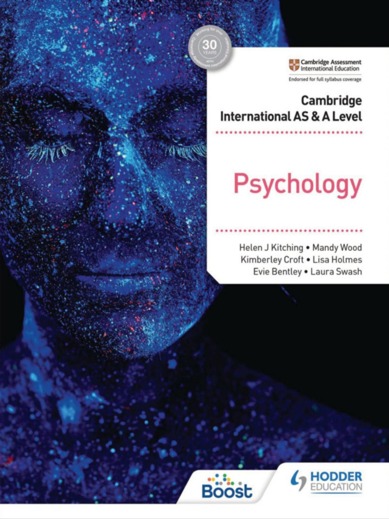 Cambridge International As & A Level Psychology Hodder 2024 | PDF