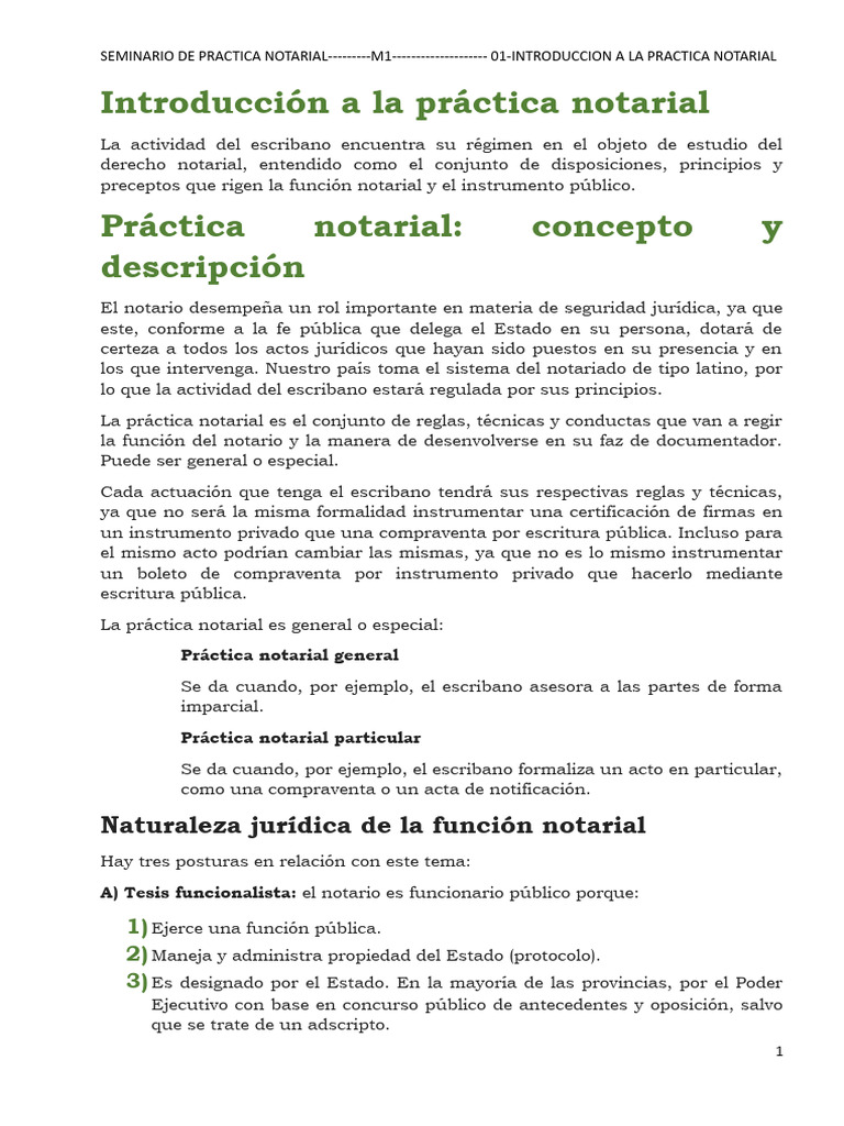 M1-01-Introduccion A La Practica Notarial | PDF | Justicia | Crimen y violencia