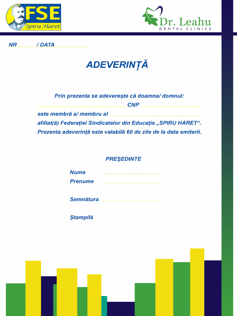 Adeverinta Dr. Leahu Editabila | PDF