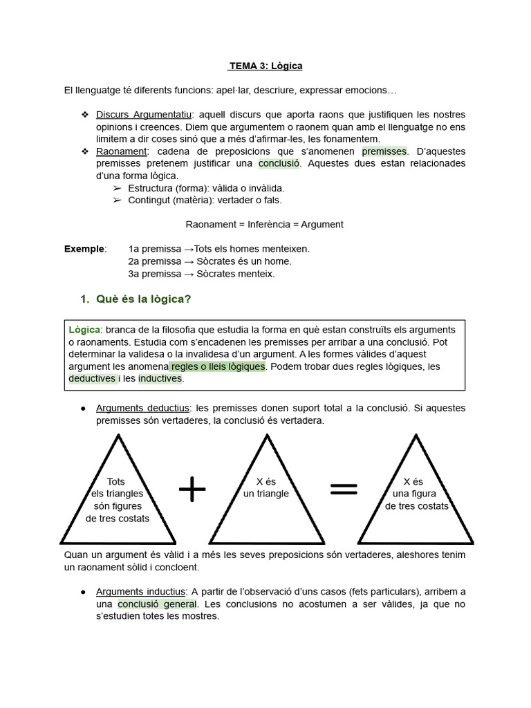 TEMA 3 - Lògica | PDF