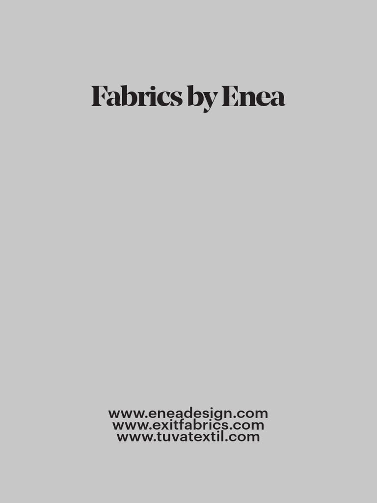 Fabrics by Enea | PDF | Textiles | Secondary Sector Of The Economy