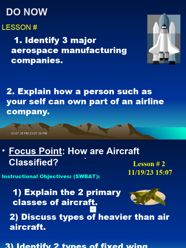 Aircraft Classifications | PDF | Aircraft | Landing Gear