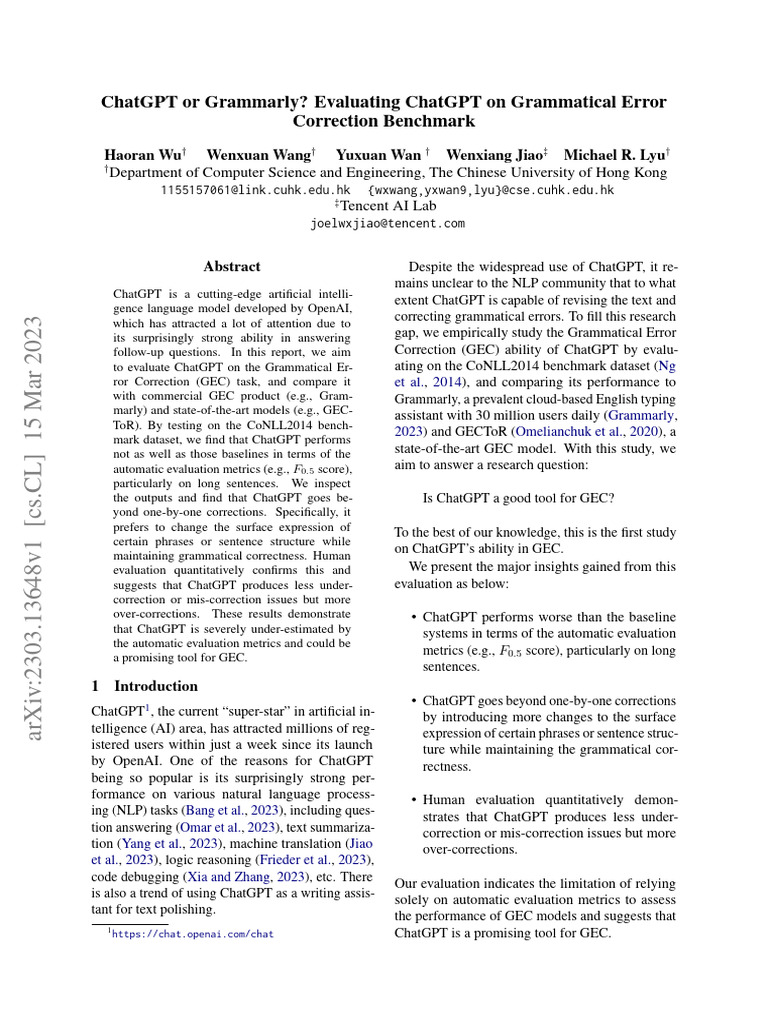 ChatGPT or Grammarly | PDF | Learning | Cognitive Science