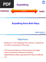 Process Flow Chart For Expediting and Shop Inspection | PDF