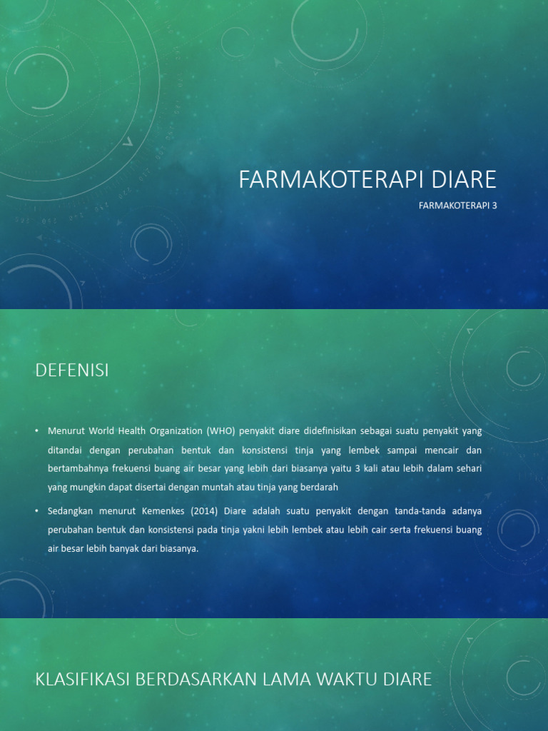 Farmakoterapi Diare | PDF