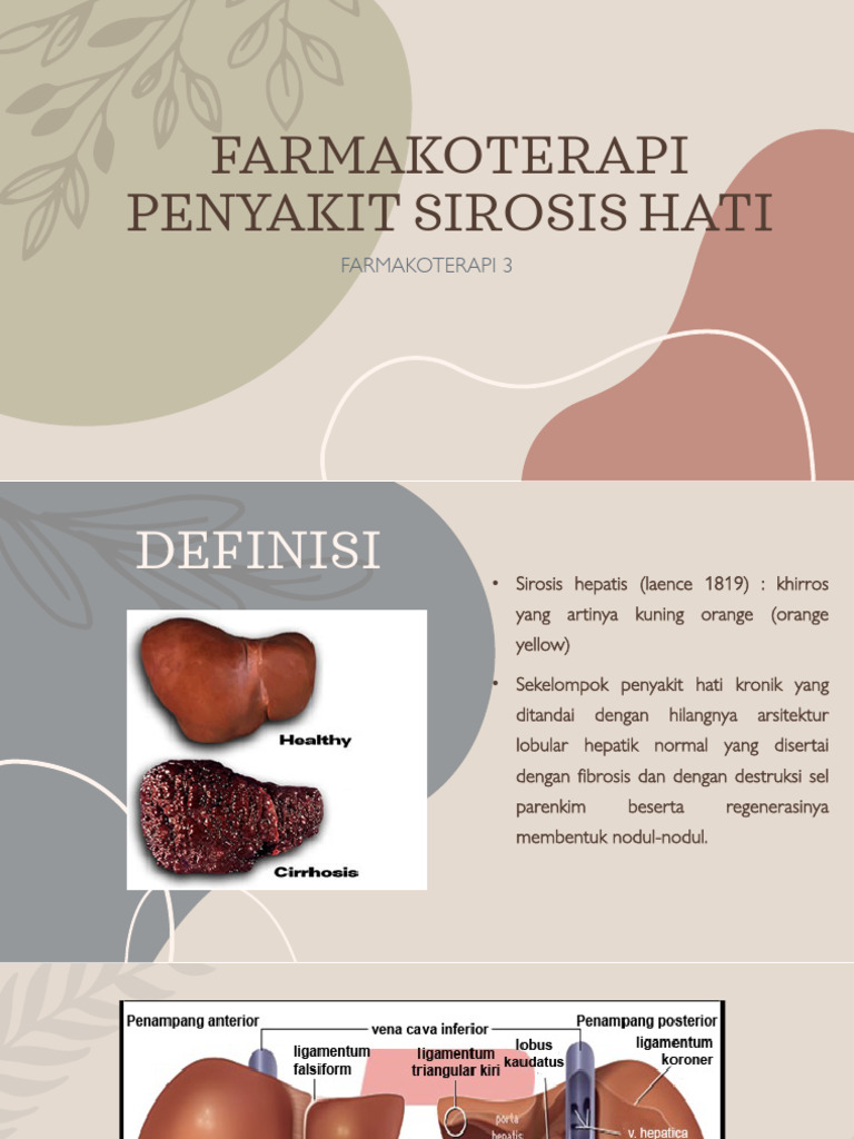 Farmakoterapi Sirosis Hati | PDF