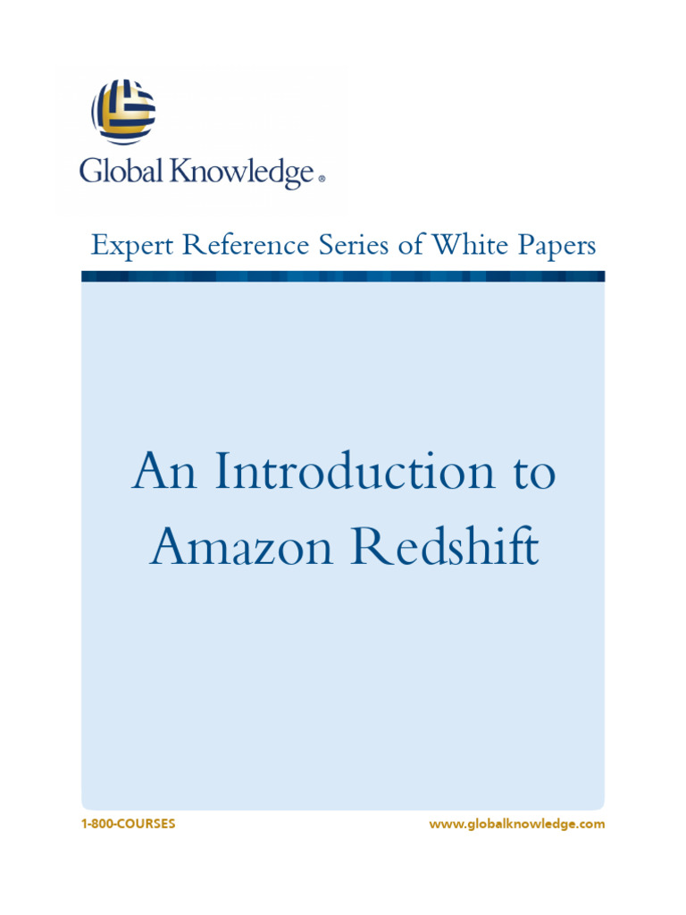 An Introduction To Amazon Redshift | PDF | Data Warehouse | Cloud Computing An Introduction To Amazon Redshift | PDF | Data Warehouse | Cloud Computing
