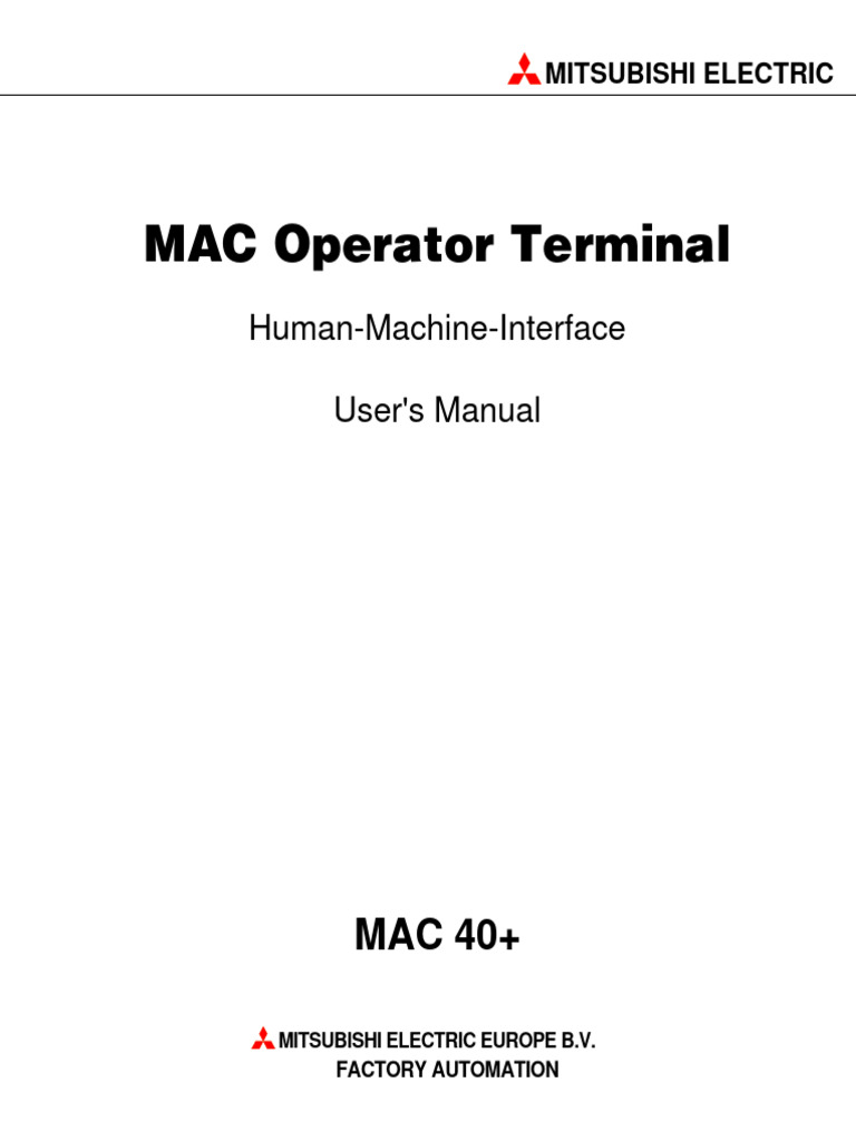 MAC40 Plus UserManual MA00019A | PDF | Menu (Computing) | Computer Keyboard