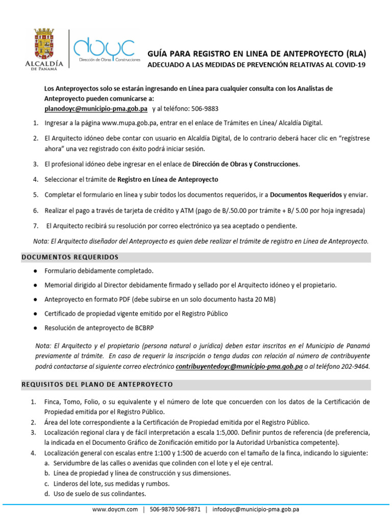 Presentacion de Anteproyectos PANAMA | PDF | Arquitecto