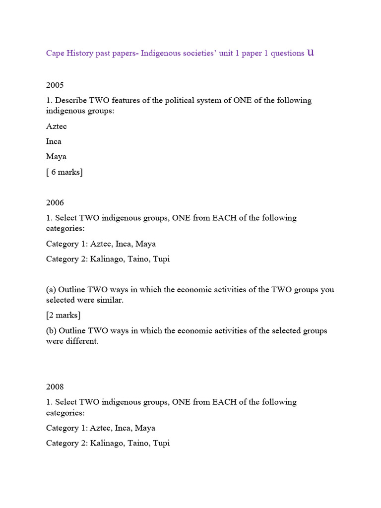Cape History Past Papers p1 | PDF