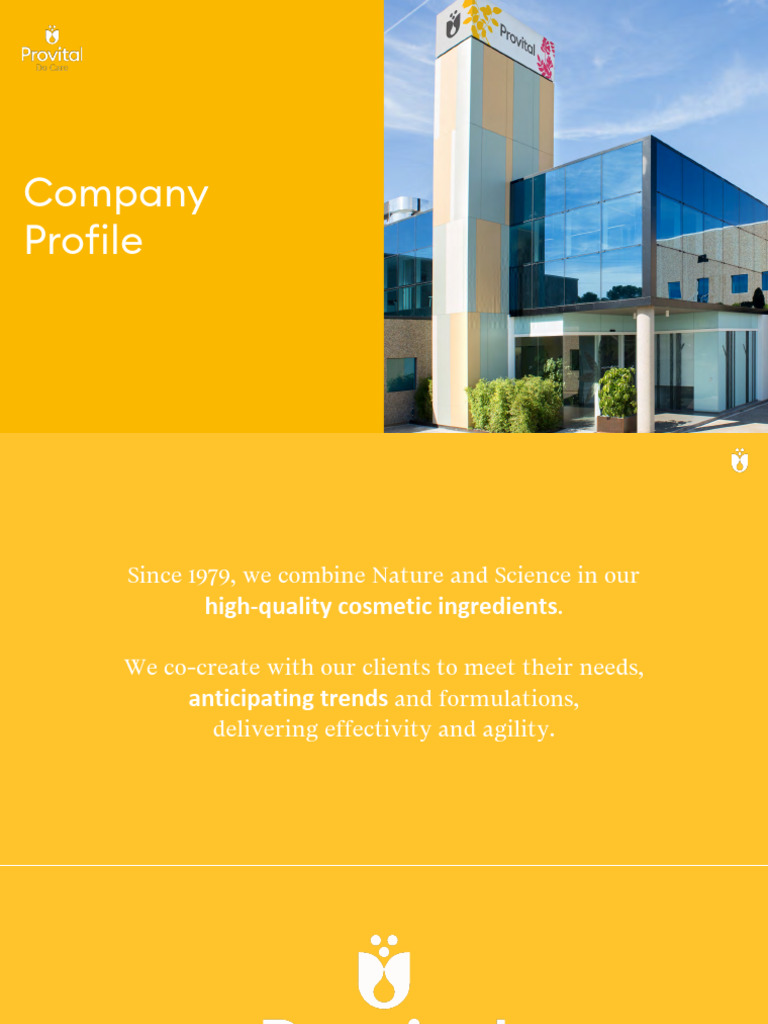 Provital Corporate PPT | PDF | Sustainability | Supply Chain