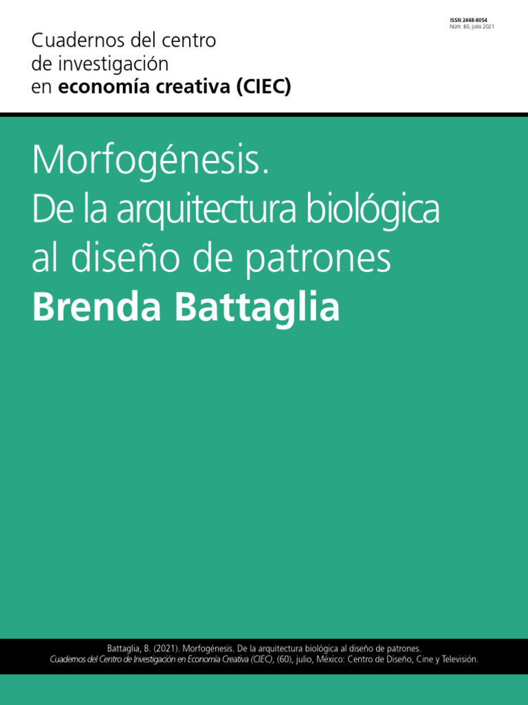 Morfogénesis: Diseño y Naturaleza | PDF | Conocimiento | Complejidad