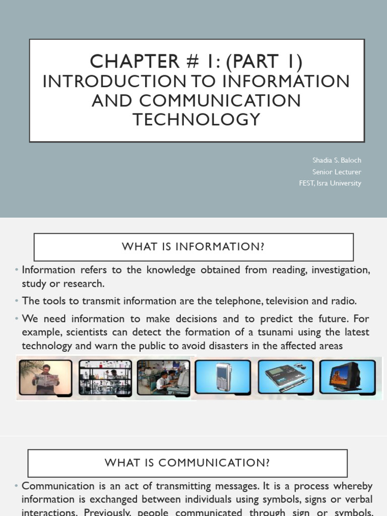 CH 1 Part1 | Download Free PDF | Communication | Integrated Circuit