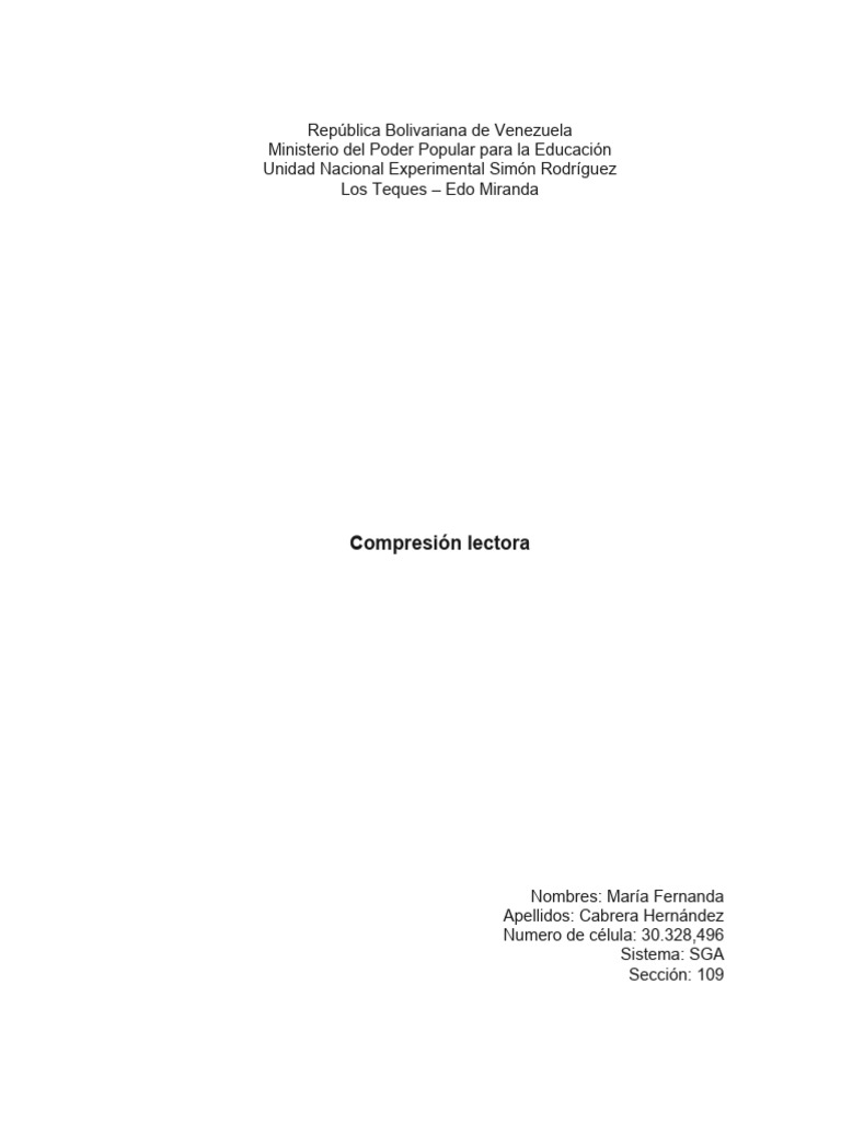 Estrategias Para Mejorar La Comprensión Lectora Pdf Comprensión