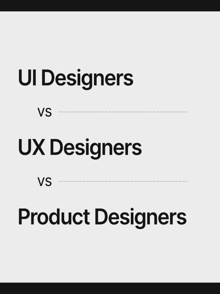 Types of Designers UI Vs UX Vs Product Designers 1693552067 | Download Free PDF | User Interface ...