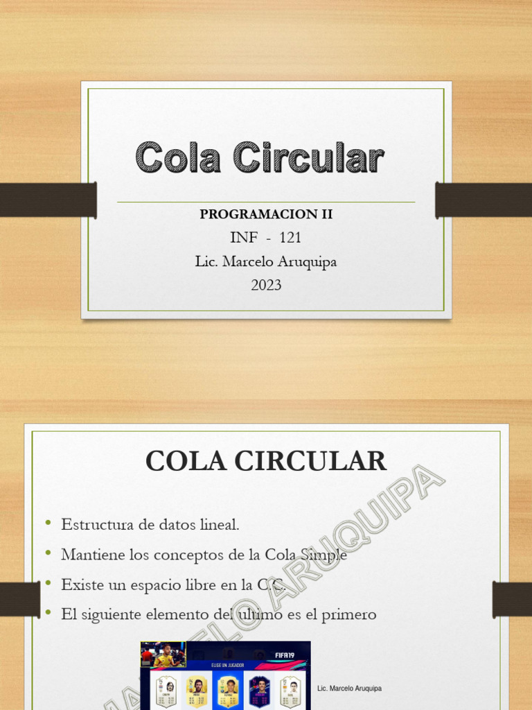 Clase Colas Circulares | PDF | Programación de computadoras | Informática