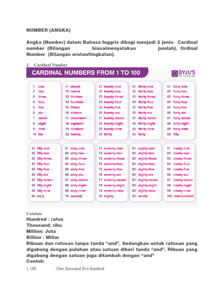 Materi Cardinal Number | PDF