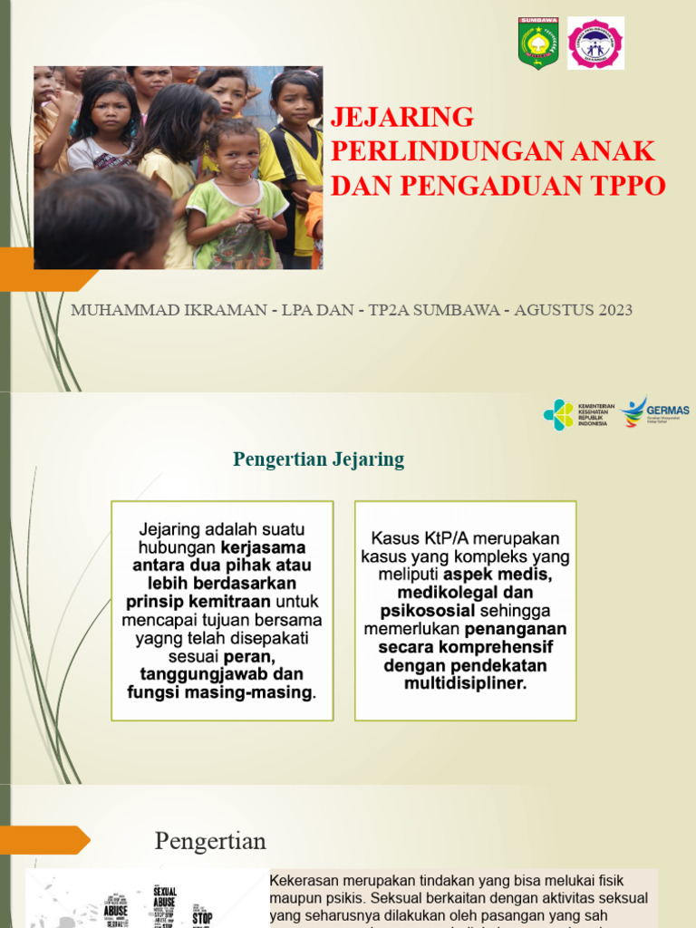Jejaring Perlindungan Anak Dan Pengaduan Tppo | PDF