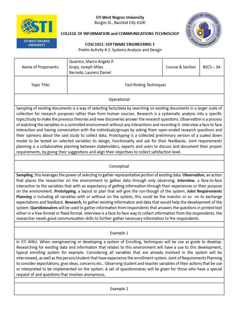 FacFin BSCS 3A | PDF | Information | Software Prototyping
