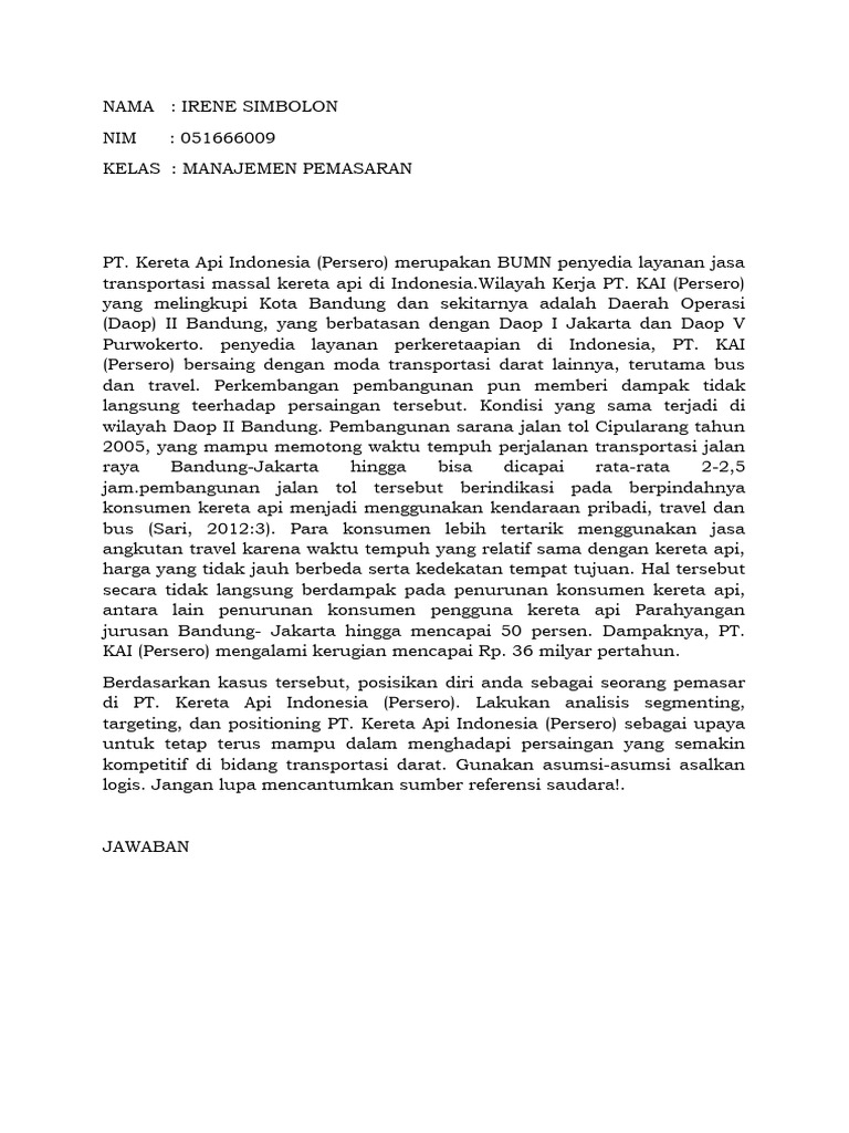 Tugas 1 EKMA 4216-3 - IRENE SIMBOLON | PDF